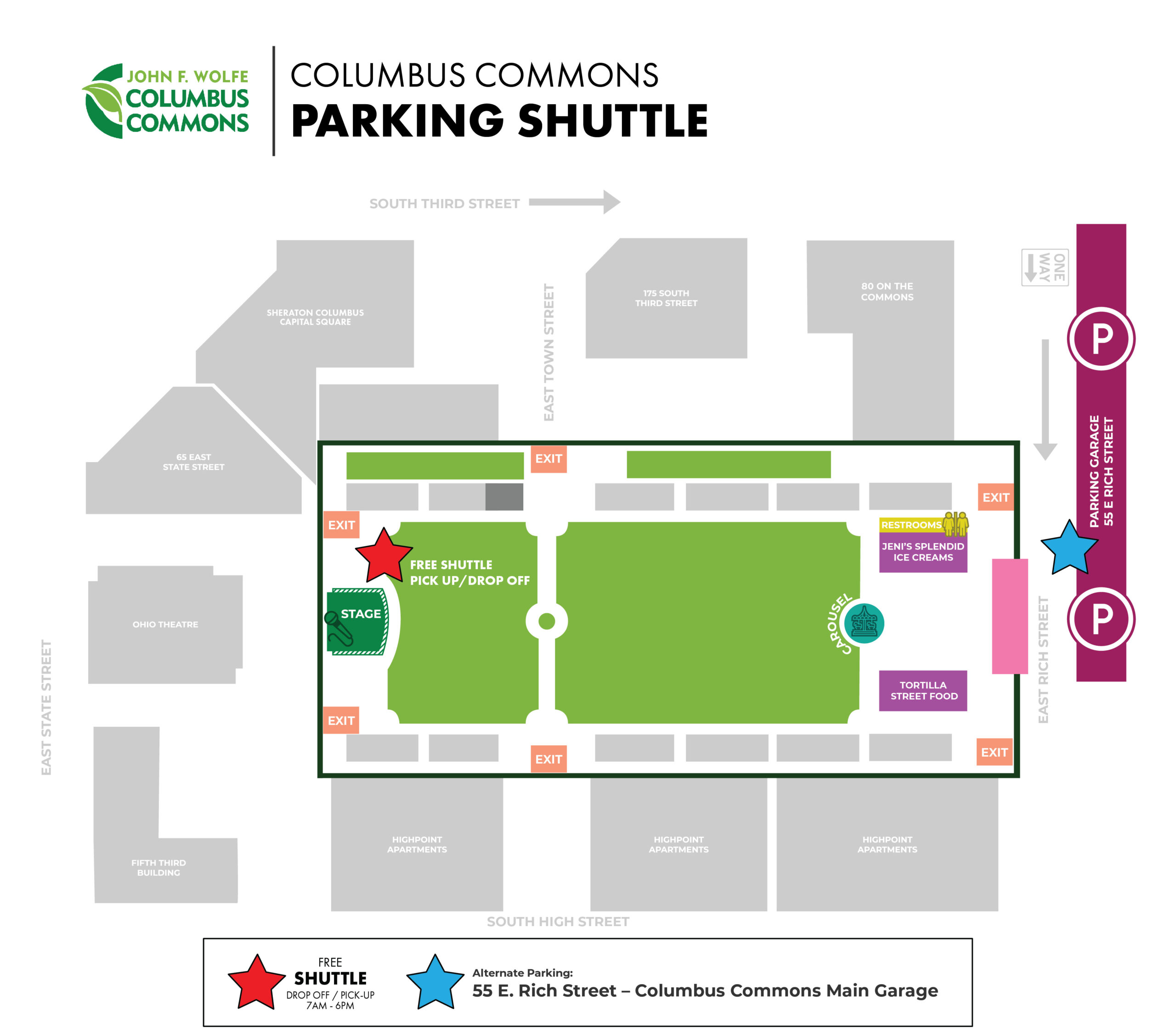 Parking - Columbus Commons